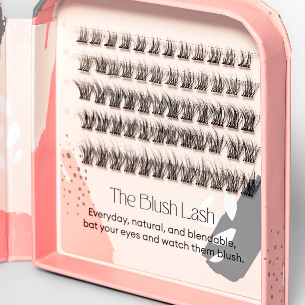 Blush Pop-On False Eyelash Clusters | Silly George