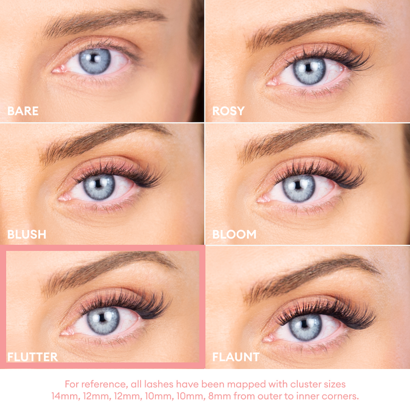 Flutter Pop-On False Eyelash Clusters | Silly George