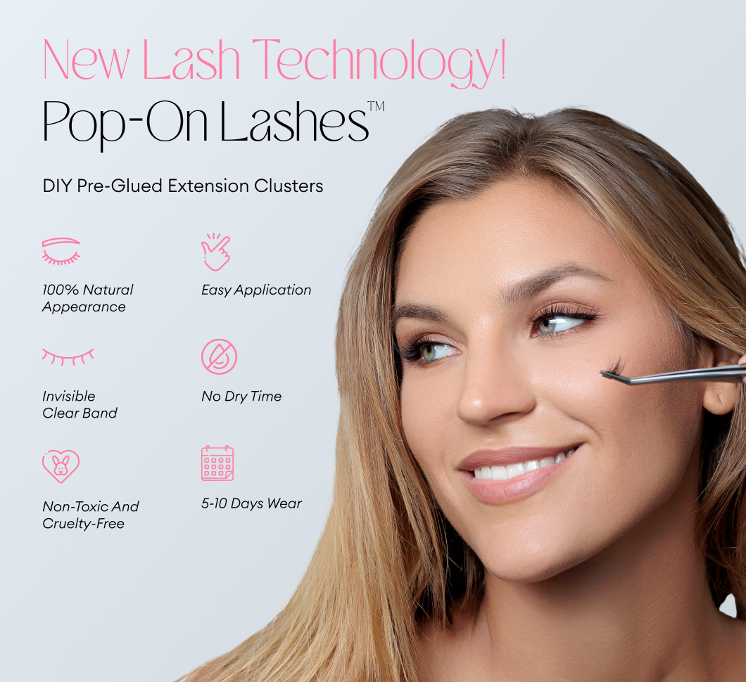 Pre-Glued False Eyelash Extension Clusters | Silly George